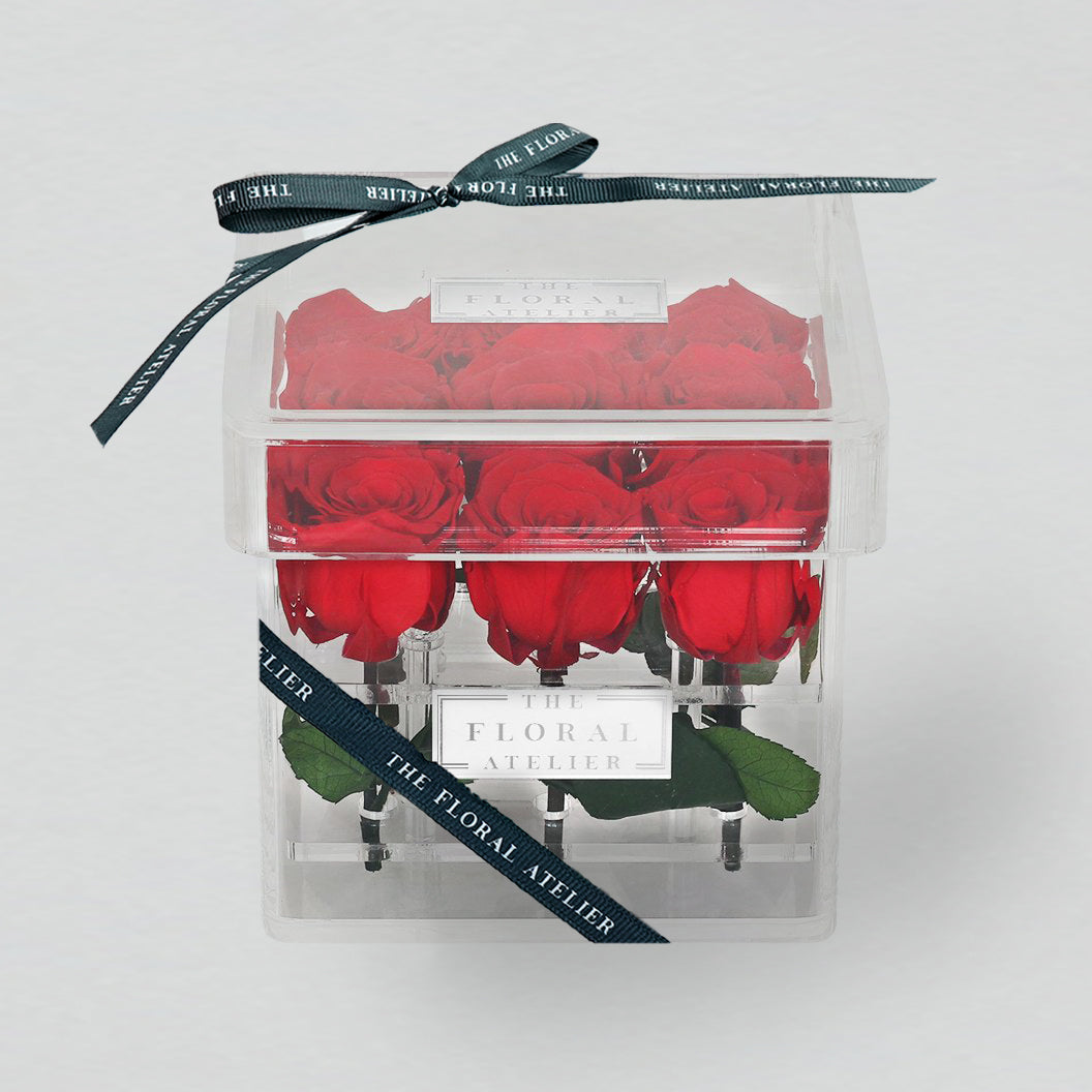 The Floral Atelier | Affection Red Crystal Cube